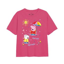 Peppa Pig - T-shirt RAINY DAY - Fille (Fuchsia)