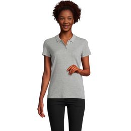 SOLS - "Planet" Poloshirt f&uuml;r Damen (Grau meliert)