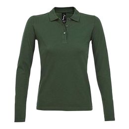 SOLS - "Perfect" Poloshirt f&uuml;r Damen Lang&auml;rmlig (Flaschengr&uuml;n)