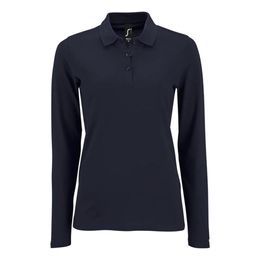 SOLS - "Perfect" Poloshirt f&uuml;r Damen Lang&auml;rmlig (Dunkelblau)