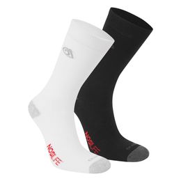Craghoppers - Socken Insektenabwehr f&uuml;r Herren/Damen Unisex(2er-Pack) (Schwarz/Wei&szlig;)