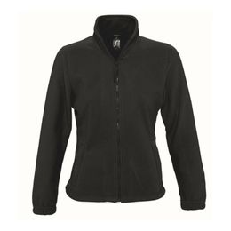 SOLS Damen North Fleece-Jacke mit durchgehendem Rei&szlig;verschluss (Vintage Schwarz)