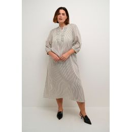 Kaffe Kleid A-shape Turtledove/Black Stripe black offwhite
