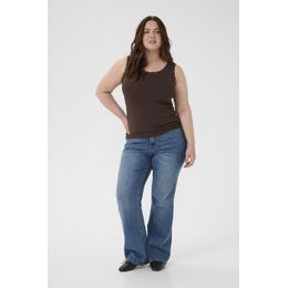 Kaffe Jerseytop KComia Jerseytop Tight fit dark brown