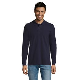 SOLS - "Perfect" Poloshirt f&uuml;r Herren Lang&auml;rmlig (Dunkelblau)