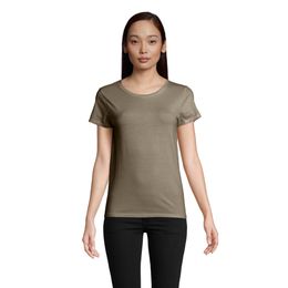 SOLS - "Pioneer" T-Shirt f&uuml;r Damen (Khakigr&uuml;n)