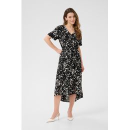Kaffe Kleid KAbeathe A-shape black white