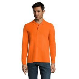 SOLS - "Perfect" Poloshirt f&uuml;r Herren Lang&auml;rmlig (Orange)