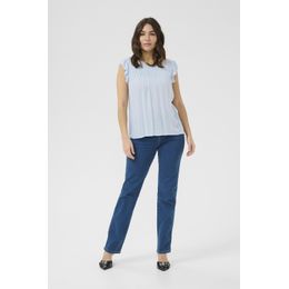 Kaffe Kurzarm-Bluse Regular fit Windsurfer light blue