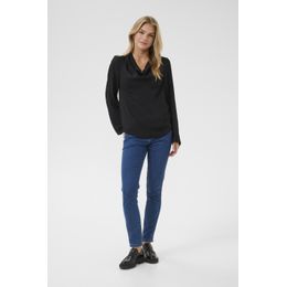 Kaffe Langarm-Bluse Regular fit Black