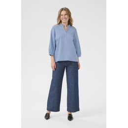 Kaffe Langarm-Bluse Loose fit blue