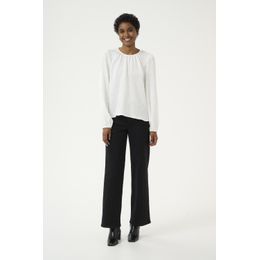 Kaffe Langarm-Bluse Regular fit Chalk CC white