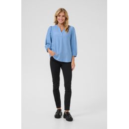 Kaffe Langarm-Bluse Regular fit Silver Lake Blue CC blue