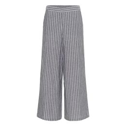 Kaffe Casual Hose Casual fit Black Melange/White Stripe black white