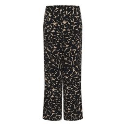 Kaffe Casual Hose Regular fit Nature/Black Flower Print floral