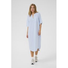 Kaffe Kleid Loose fit blue white
