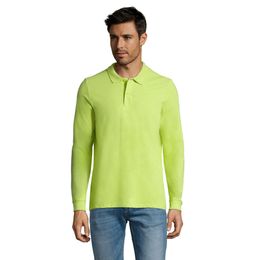 SOLS - "Perfect" Poloshirt f&uuml;r Herren Lang&auml;rmlig (Apfelgr&uuml;n)