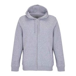 SOLS - "Calipso" Hoodie mit durchgehendem Rei&szlig;verschluss f&uuml;r Herren/Damen Unisex (Grau meliert)