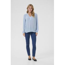 Kaffe Langarm-Bluse Regular fit Soft Chambray blue