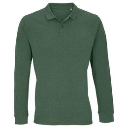 SOLS - "Planet" Poloshirt f&uuml;r Herren/Damen Unisex Lang&auml;rmlig (Flaschengr&uuml;n)