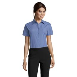 SOLS - "Escape" Hemd f&uuml;r Damen - Business kurz&auml;rmlig (Mittelblau)