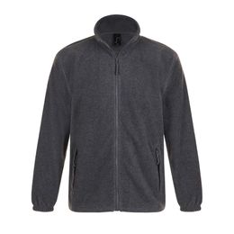 SOLS Herren Outdoor Fleece Jacke North (Grau Marl)