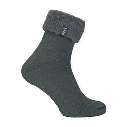1 Pack Herren Weiche Pl&uuml;schgef&uuml;tterte Hausschuhsocken