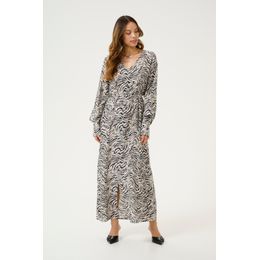 Kaffe Kleid Loose fit Black Oyster/Moonstruck Animal dark grey