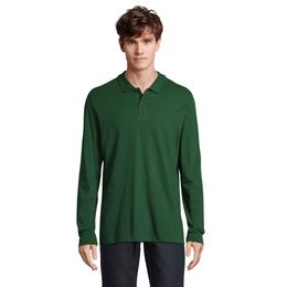 SOLS - "Perfect" Poloshirt f&uuml;r Herren Lang&auml;rmlig (Flaschengr&uuml;n)