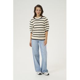 Kaffe Strickpullover Regular fit black offwhite