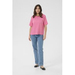 Kaffe Kurzarm-Bluse Regular fit Azalea Pink CC pink