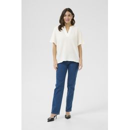 Kaffe Kurzarm-Bluse Regular fit Chalk white