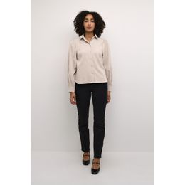 Kaffe Langarm - Hemd KAhermine Regular fit cream