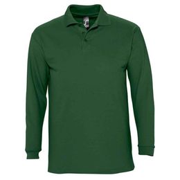 SOLS - "Winter II" Poloshirt f&uuml;r Herren/Damen Unisex Lang&auml;rmlig (Golf Gr&uuml;n)