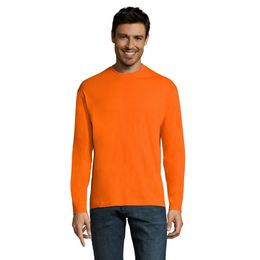 SOLS - "Monarch" T-Shirt f&uuml;r Herren Lang&auml;rmlig (Orange)