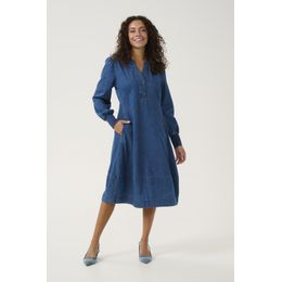 Culture Kleid Casual Fit Dunkelblau Waschung dark blue