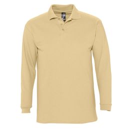 SOLS - "Winter II" Poloshirt f&uuml;r Herren/Damen Unisex Lang&auml;rmlig (Sand)