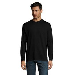 SOLS - "Monarch" T-Shirt f&uuml;r Herren Lang&auml;rmlig (Schwarz)