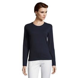 SOLS - "Imperial" T-Shirt f&uuml;r Damen Lang&auml;rmlig (Dunkelblau)