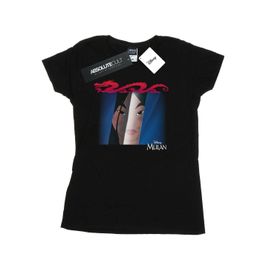 Disney - "Mulan Face Peep" T-Shirt f&uuml;r Damen (Schwarz)