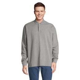 SOLS - "Polo Heritage" Sweatshirt Mit Kragen f&uuml;r Herren/Damen Unisex (Grau meliert)