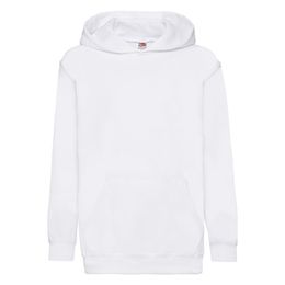 Fruit of the Loom - "Classic" Kapuzenpullover f&uuml;r Kinder (Wei&szlig;)