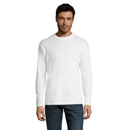 SOLS - "Monarch" T-Shirt f&uuml;r Herren Lang&auml;rmlig (Wei&szlig;)