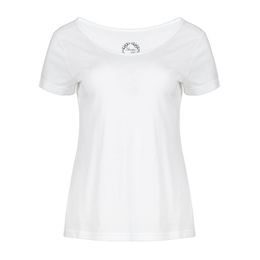 Elegantes Scoop-Ausschnitt Tencel-Baumwoll-Top