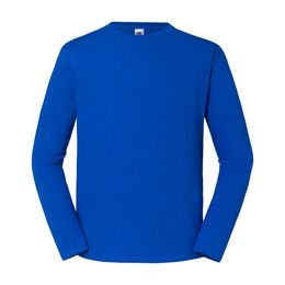 Fruit of the Loom - "Iconic 195" T-Shirt f&uuml;r Herren/Damen Unisex Lang&auml;rmlig (K&ouml;nigsblau)