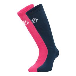 Dare 2b Socken f&uuml;r Herren/Damen Unisex 2er-Pack (Reines Rosa/Dunkel-Jeansblau)