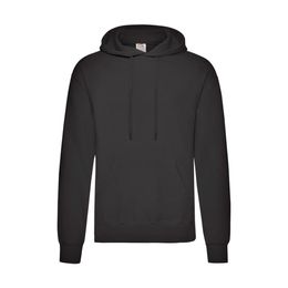 Fruit of the Loom - Kapuzenpullover Leicht f&uuml;r Herren/Damen Unisex (Schwarz)