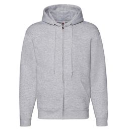 Fruit of the Loom - "Premium" Kapuzenjacke f&uuml;r Herren/Damen Unisex (Grau meliert)