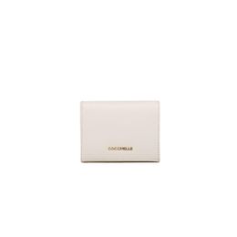 Coccinelle Metallischer Soft-Kartenhalter aus genarbtem Leder