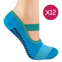 12 Paar Damen Rutschfeste Atmungsaktive Yoga Socken